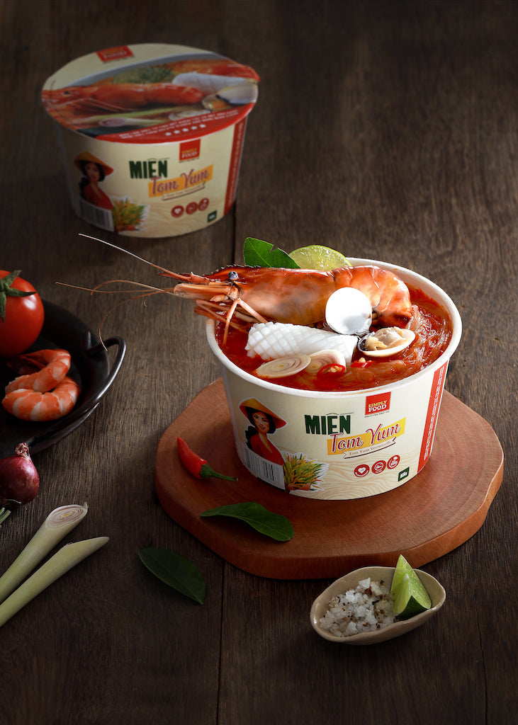 Mien Tom Yum - Instant Thai Flavored Glass Noodle Soup - 9 Pack | Clear ...