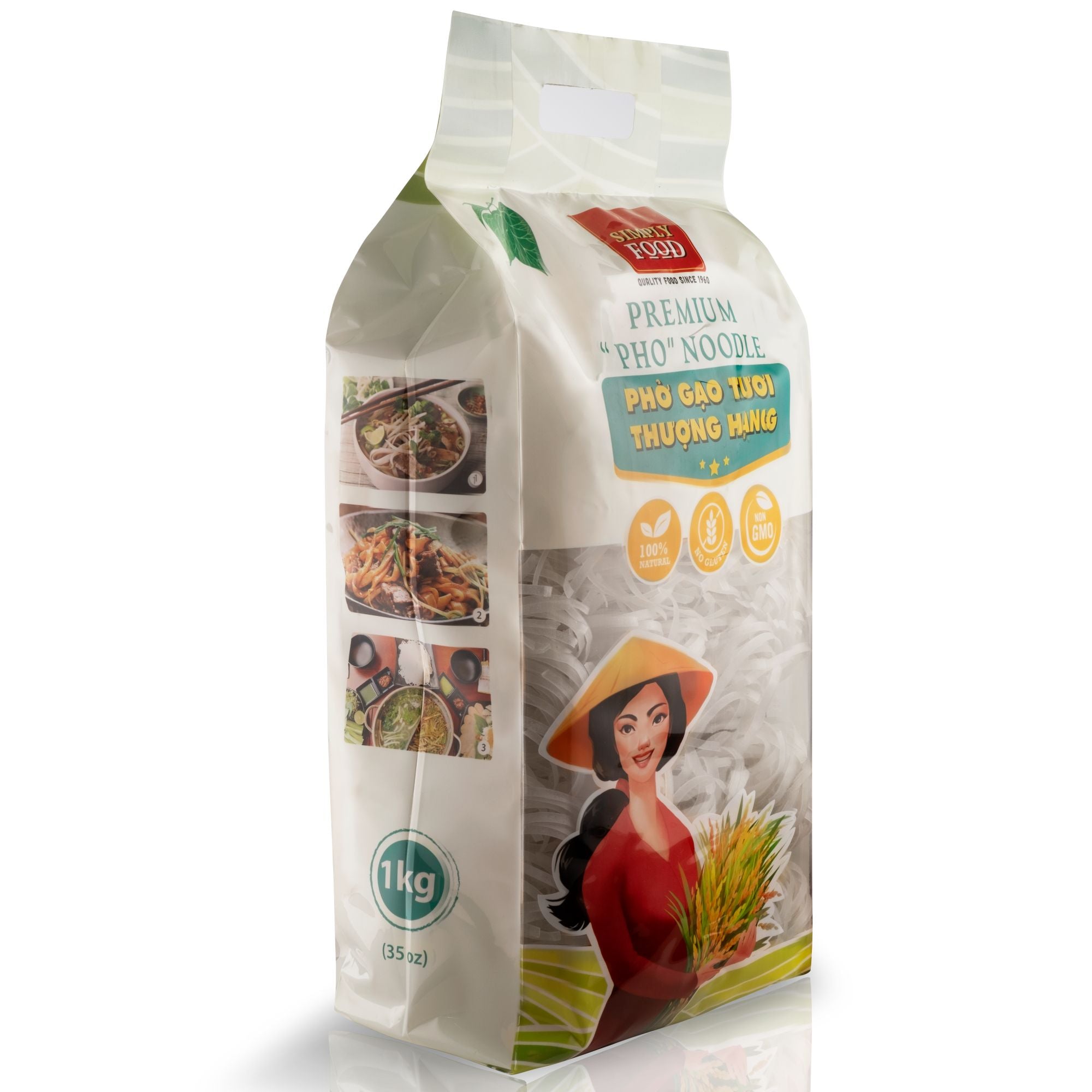 Pho Gao Vat - Premium Pho Style Rice Stick Noodles - 1 kilogram ...