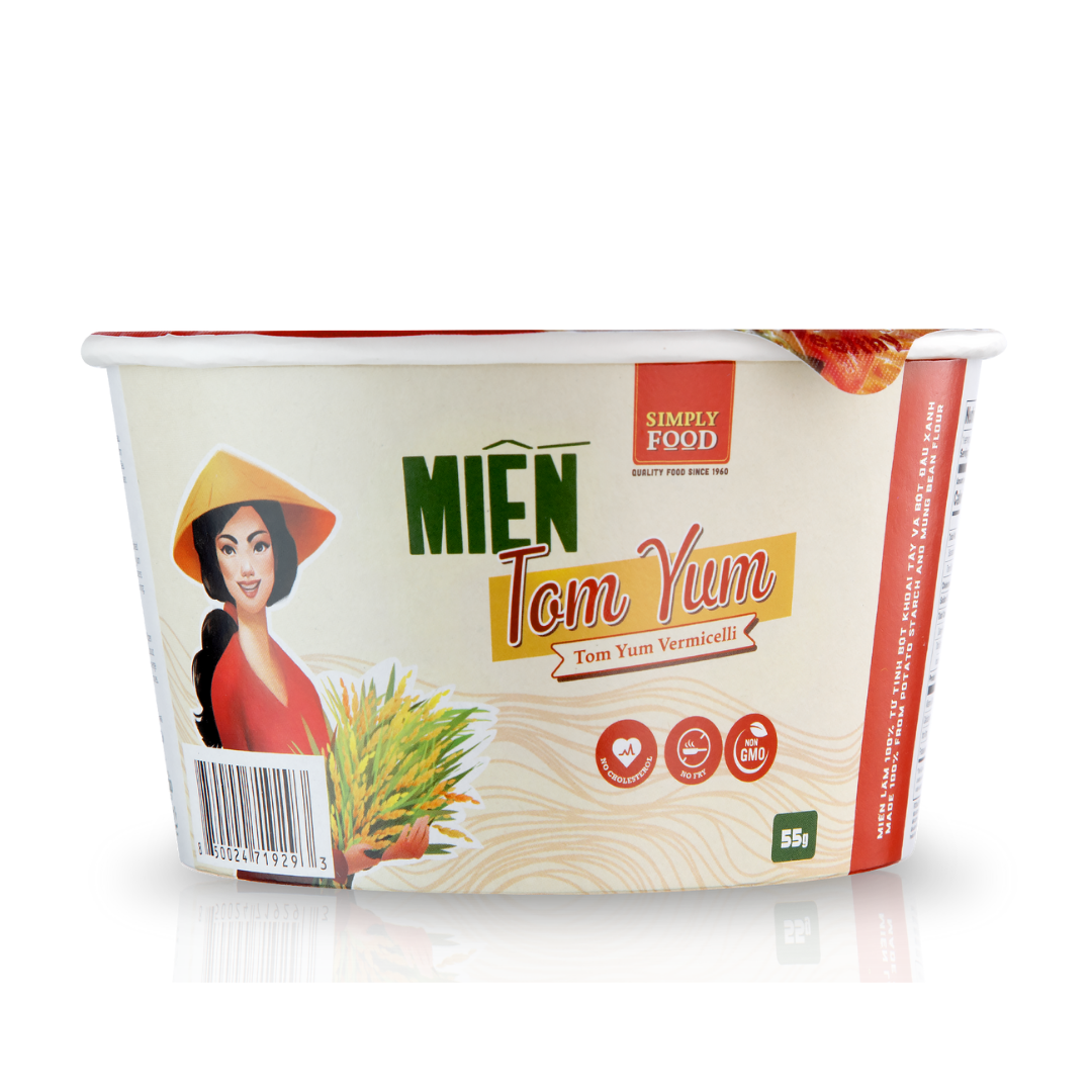 Mien Tom Yum - Instant Thai Flavored Glass Noodle Soup - 9 Pack | Clear ...