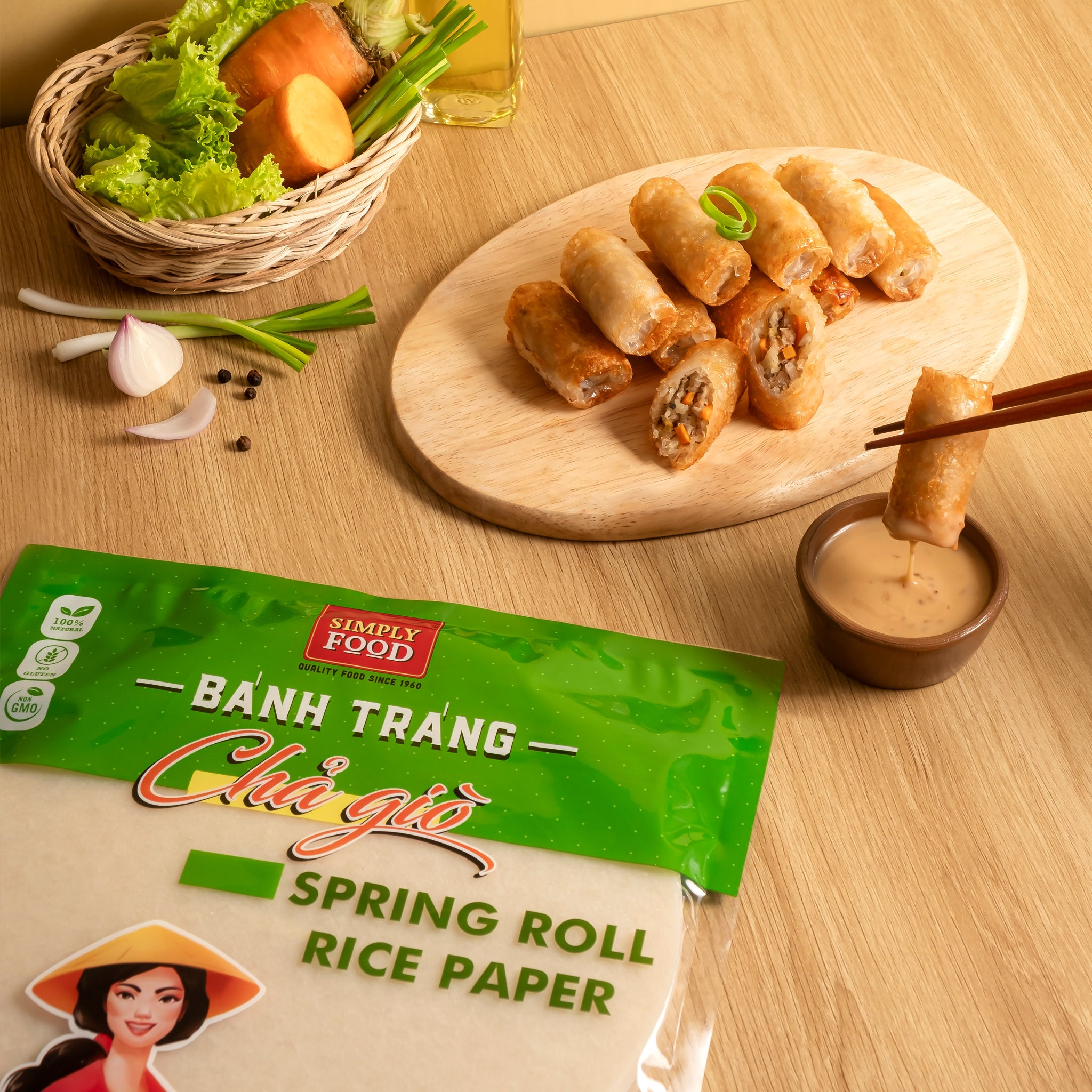 Banh Trang Cha Gio | Premium Fry Spring Roll Rice Paper - 500 grams ...